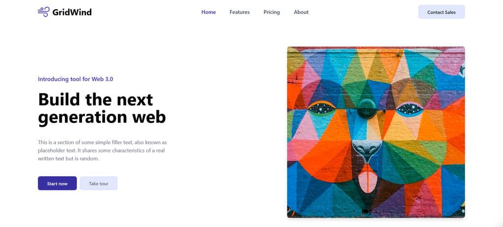 5 Responsive Tailwind CSS Landing Page Templates - Gridbox