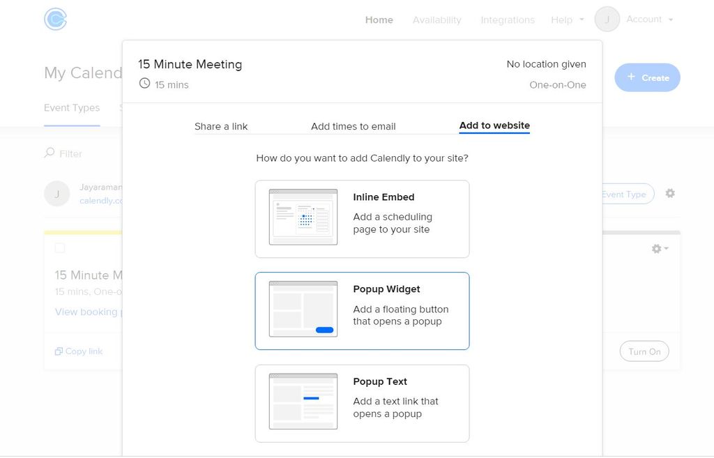 Integrate Calendly with your one page site - to collect appointments ...